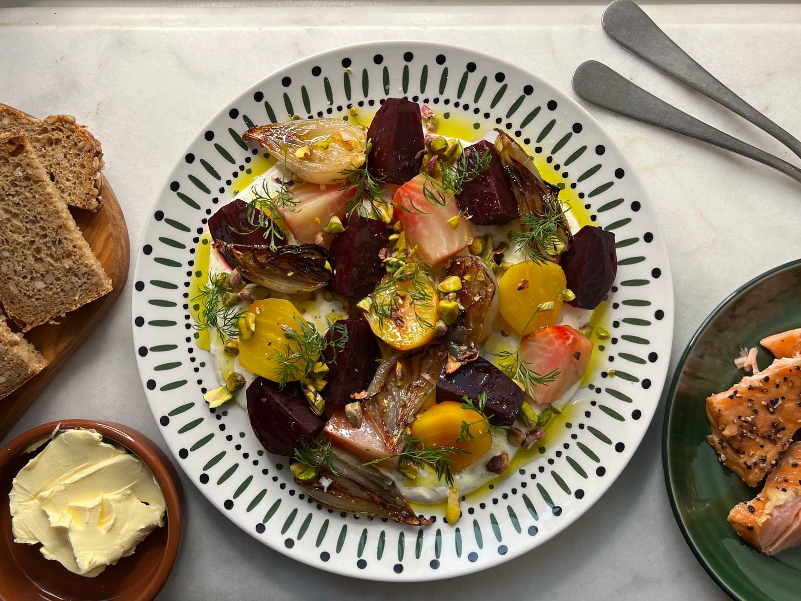 Bakte beter - Fargerik forrett | Oppskrift