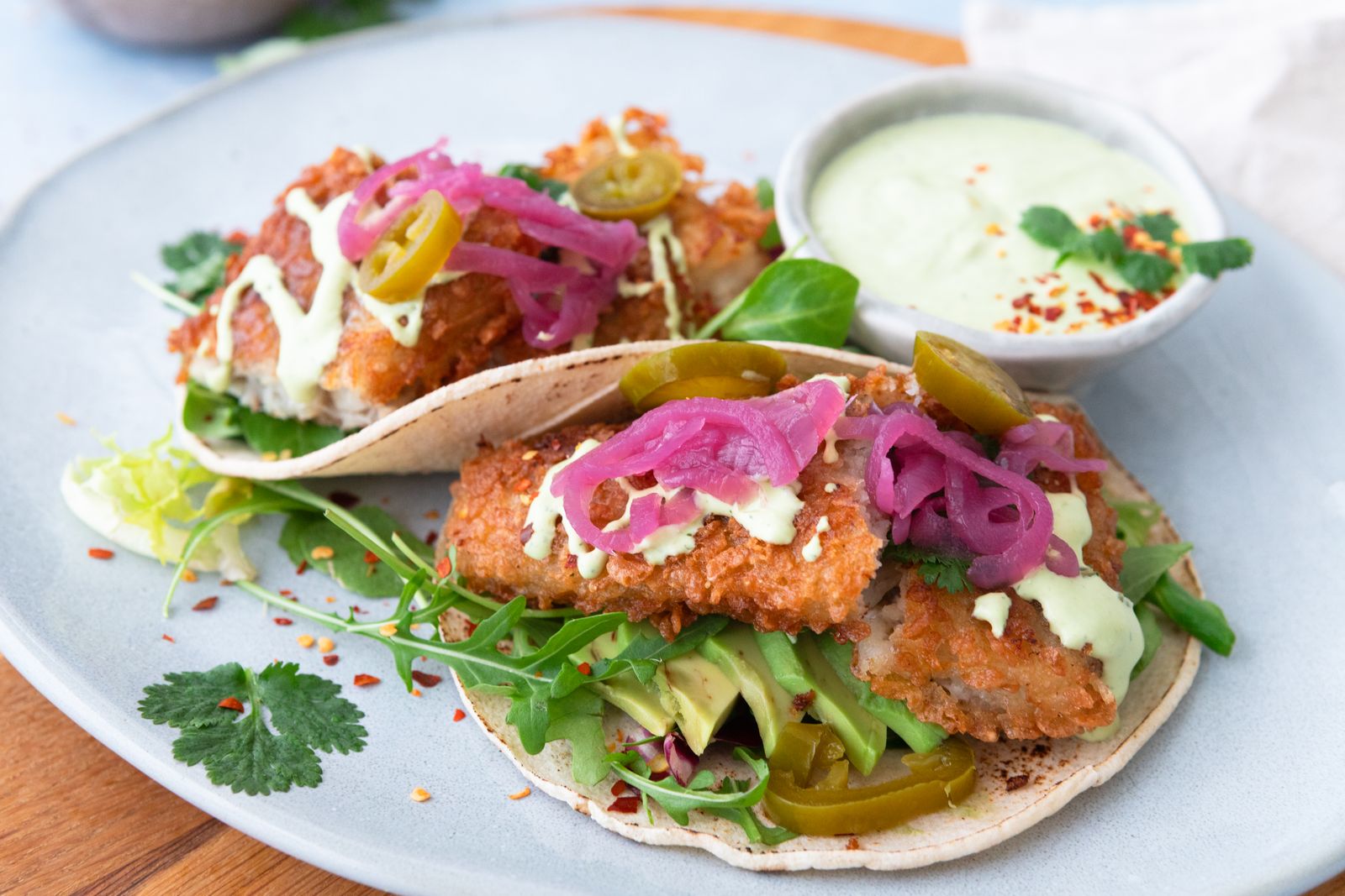 Panert torsk i taco – Sunnere kosemat | Oppskrift