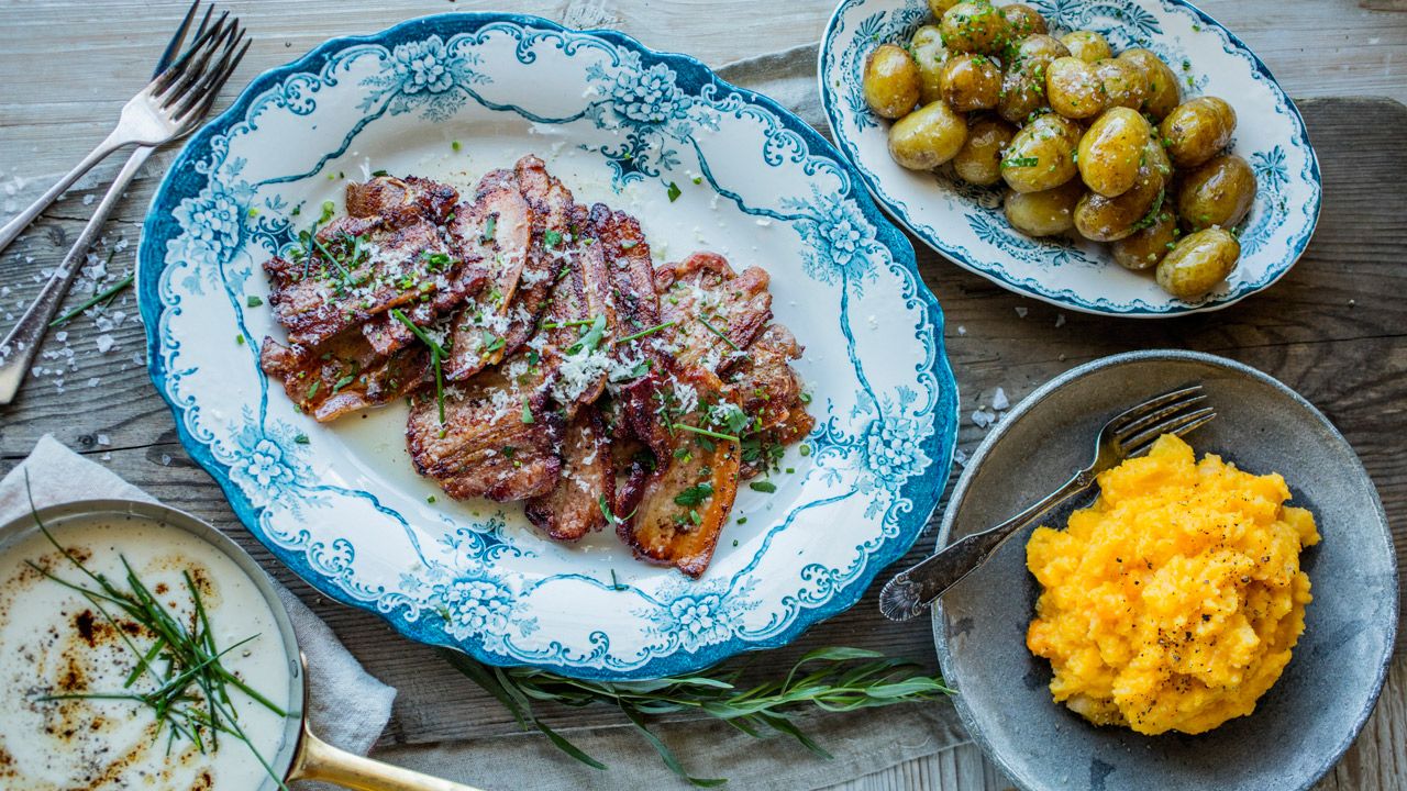 Flesk og duppe - Mettende og rask middag | Oppskrift