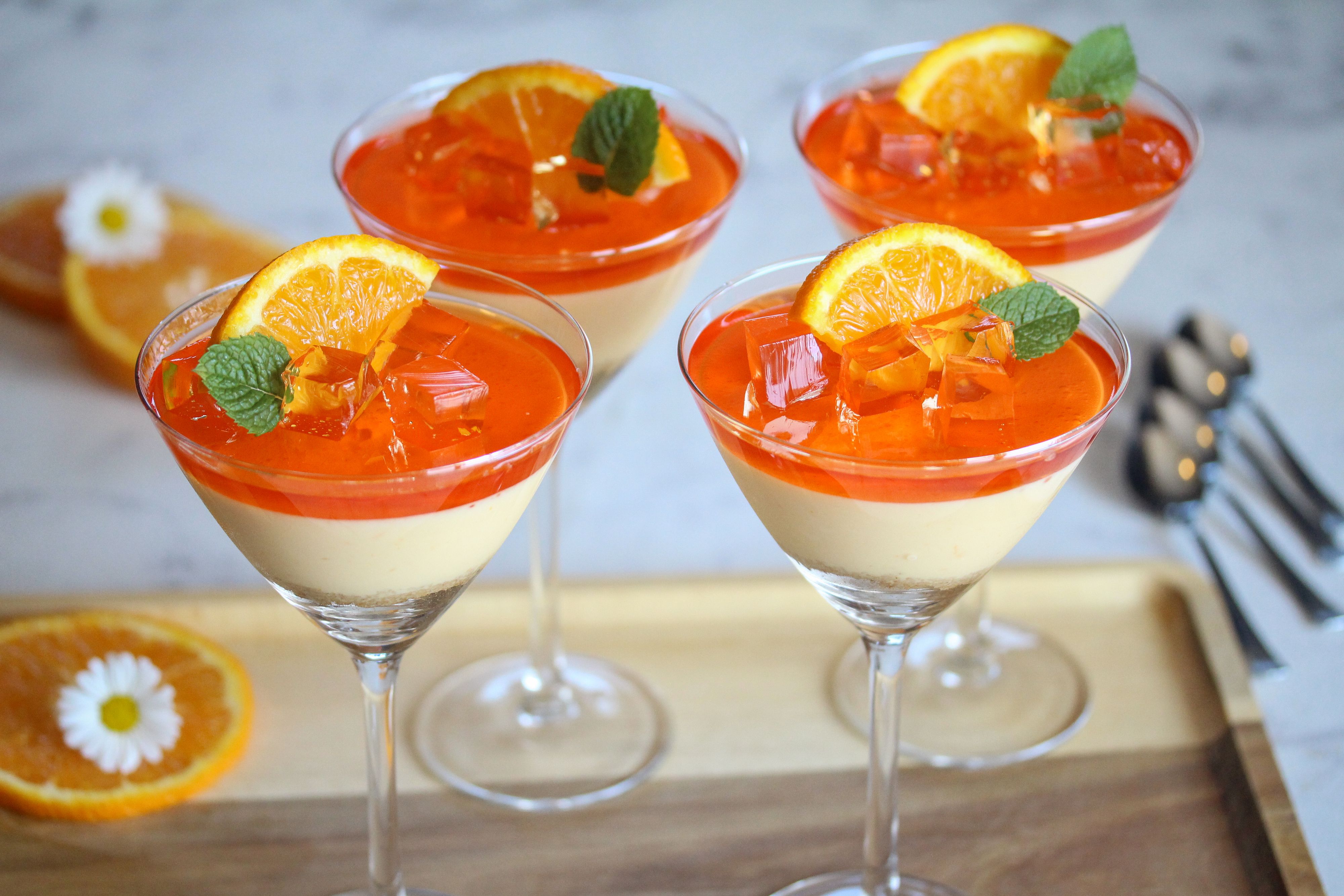 Aperol Spritz-dessert – Ostekake med en vri | Oppskrift
